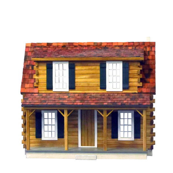 Finished Adirondack Log Cabin Dollhouse Model The Magical Dollhouse