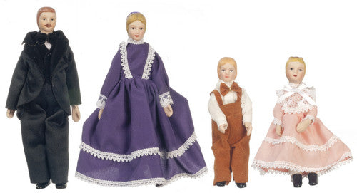 4 Piece Porcelain Doll Family – The Magical Dollhouse