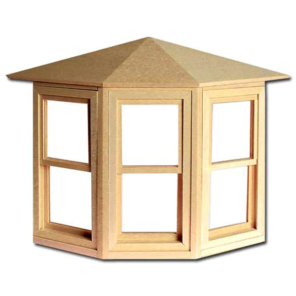 Dollhouse Non-Working Bay Window with Acrylic – The Magical Dollhouse